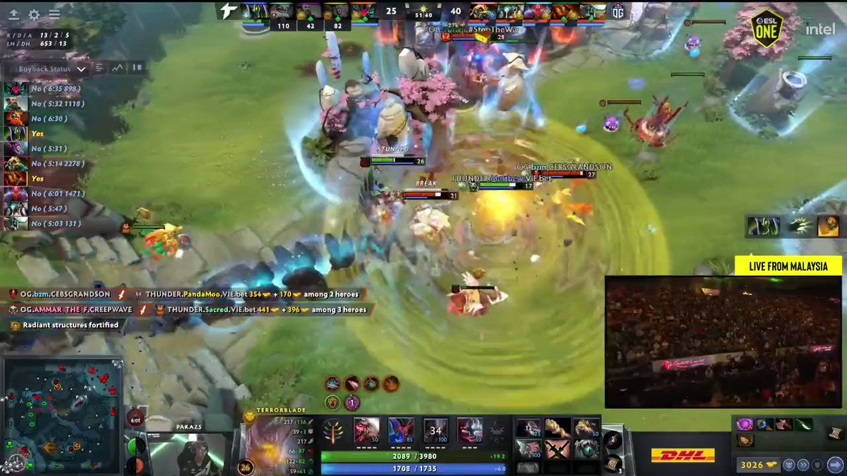 ESL Dota2 @ ESLOne Malaysia 🇲🇾 on Twitter: "🚨WHAT A GAME 🚨 @OGesports manages to clutch out the ...