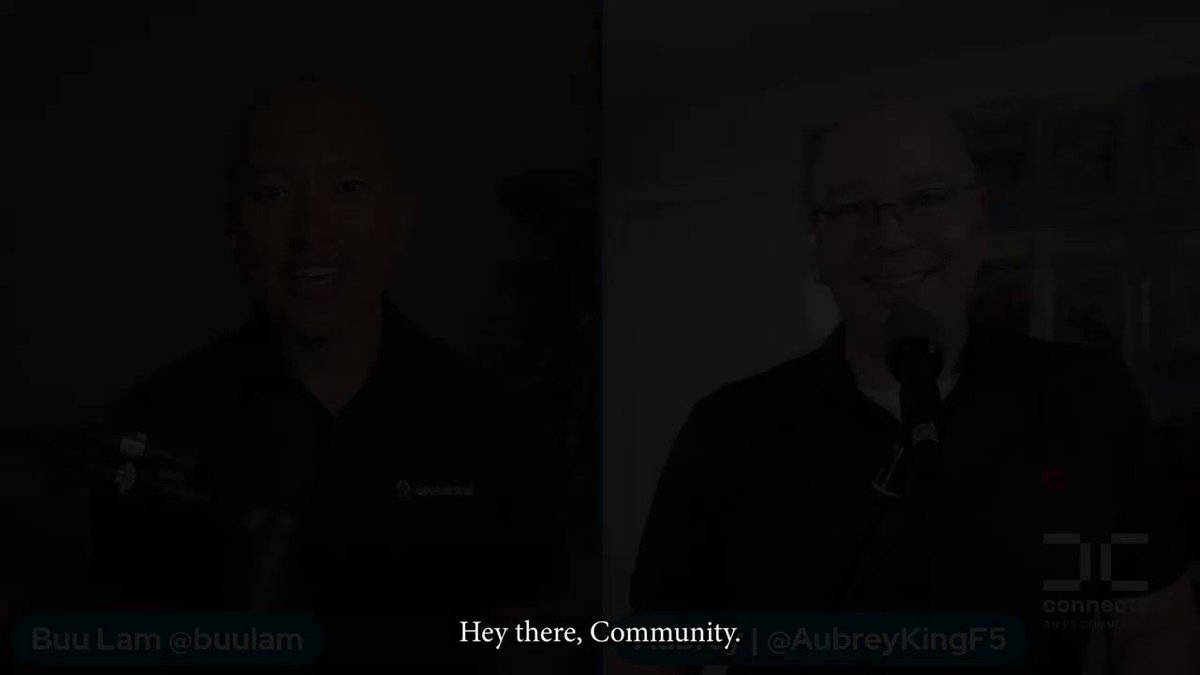 F5 Devcentral On Twitter Missed Dc Connects With Aubreykingf5 And Buulam They Had Cartron