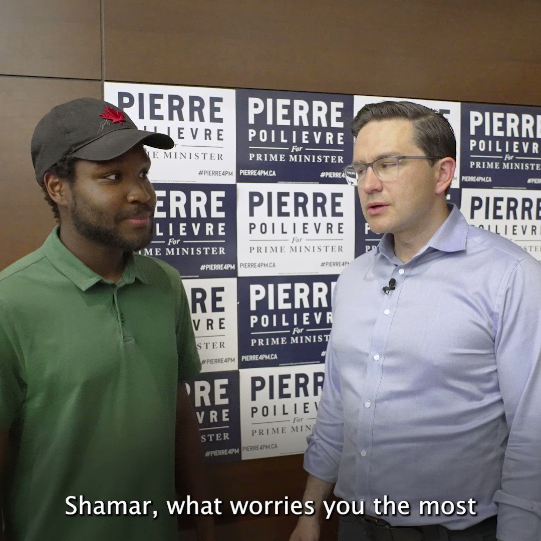 Pierre Poilievre on Twitter: "Shamar works hard. He should be able to get ahead and afford a ...