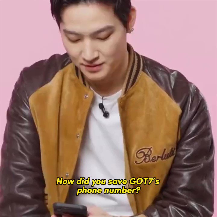  On Twitter RT arscnvshr How Jaebeom Saved GOT7 s Phone Number Names On His 