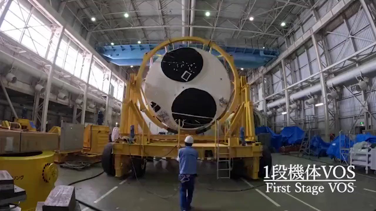 JAXA種子島宇宙センター on Twitter: "🔵🔴VOS(Vehicle On Stand)タイムラプス🔴🔵 H3ロケットの1段機体と2段機体を、大型ロケット組立棟(VAB)の高層棟に ...