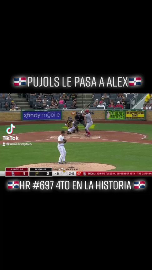 Análisis Deportivo on Twitter: "La Máquina Albert Pujols conecta el cuadrangular #697 de su ...