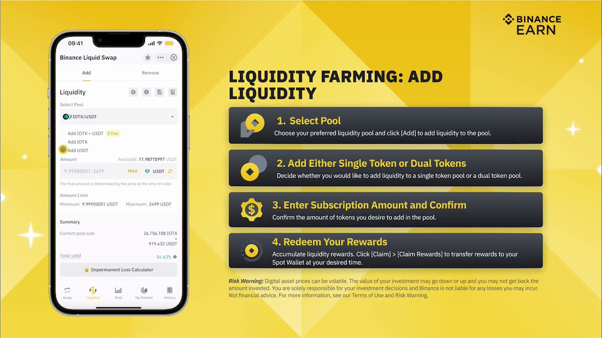 Binance on Twitter: "Learn more about how to participate in Liquidity Farming and how to add ...