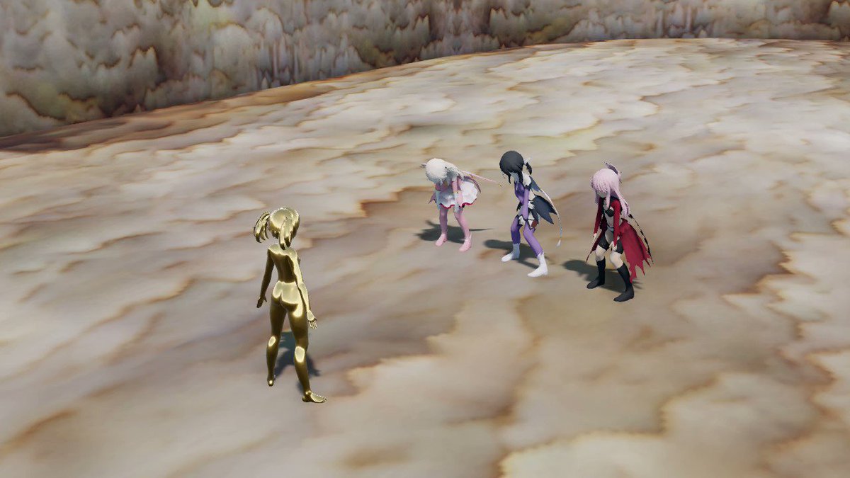 ぽんずめん on Twitter: "ゴールドスタチューにリベンジする3人。 しかし前回の戦闘から相手はレベルが上がっていて..."