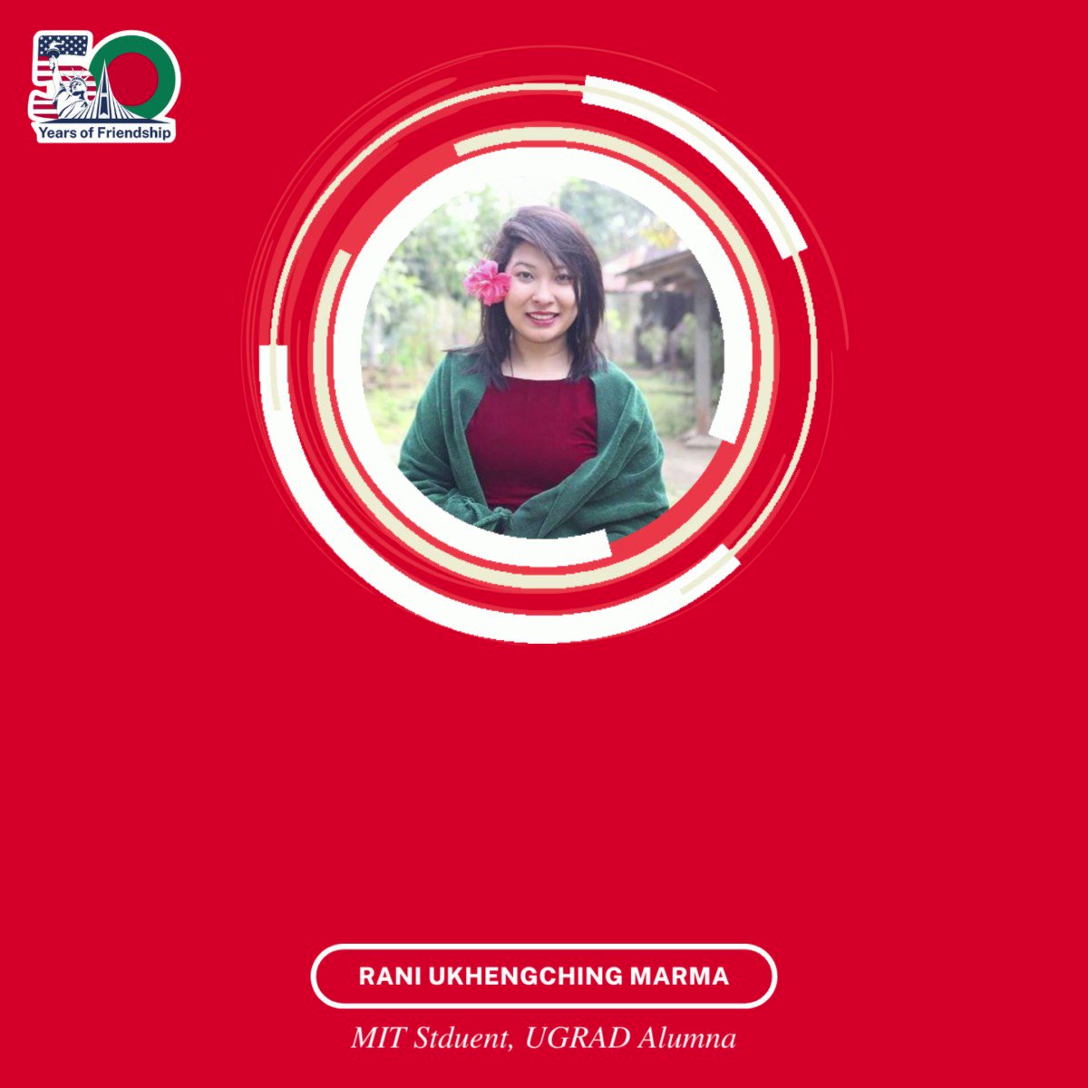 U.S. Embassy Dhaka on Twitter: "Let's congratulate 👏 Rani Ukhengching Marma, as she become the ...