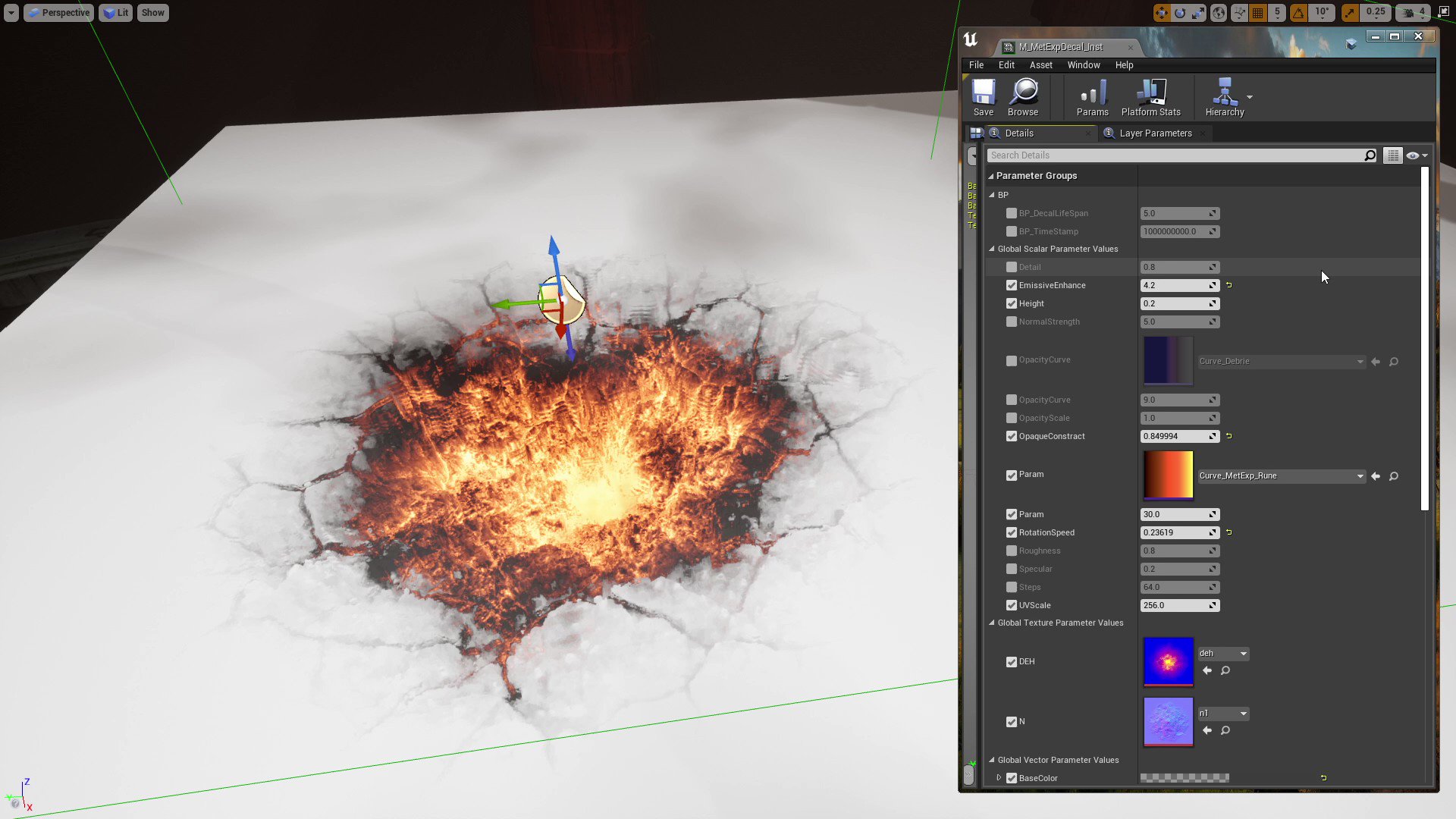 Yuqing Shi on Twitter: "Share realistic decal in my previous vfx. I used parallax occlusion ...