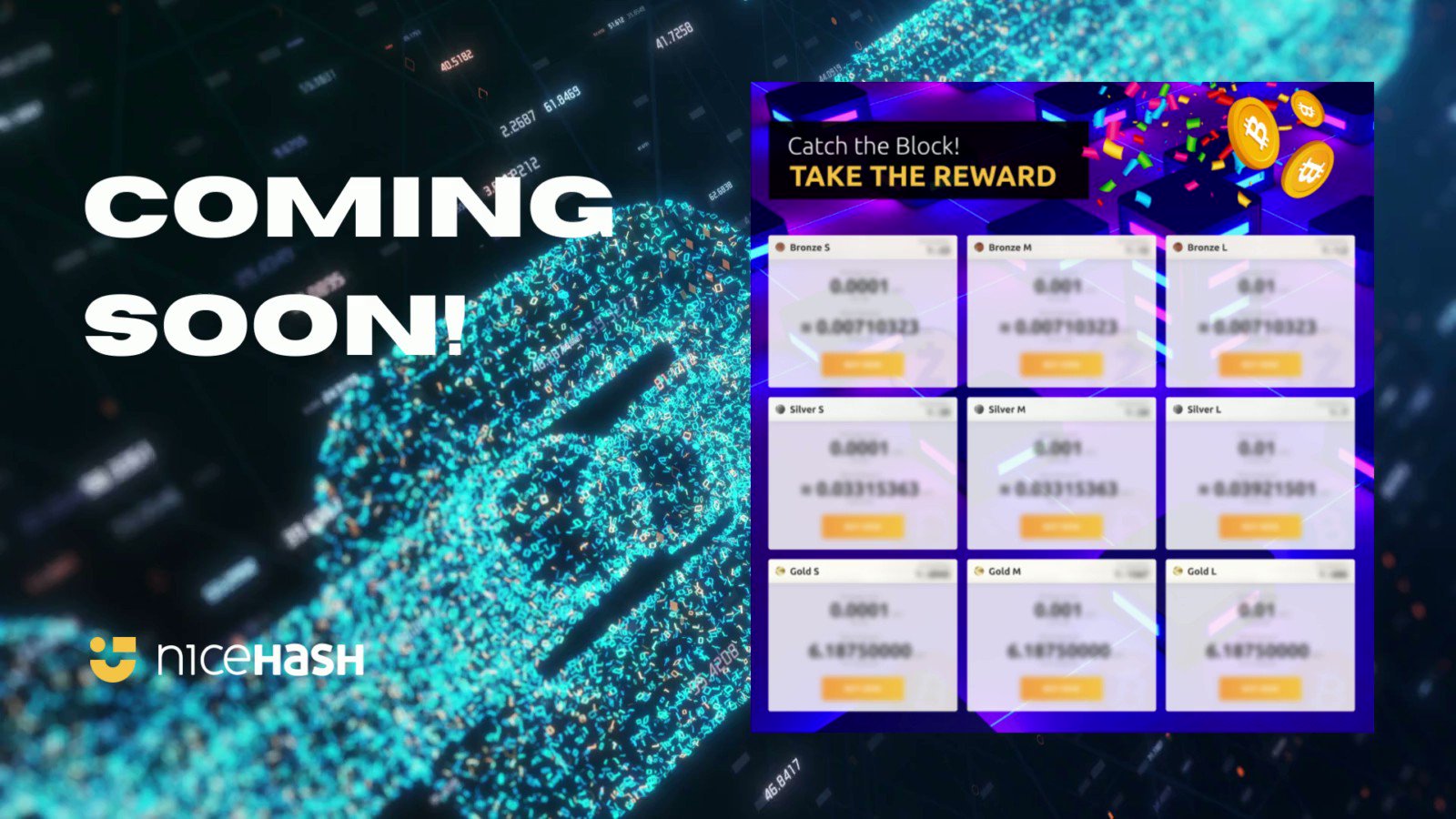 NiceHash on Twitter: "What is "Catch the Block?" 👀Coming soon at https://t.co/cOKcRjBDnR https ...