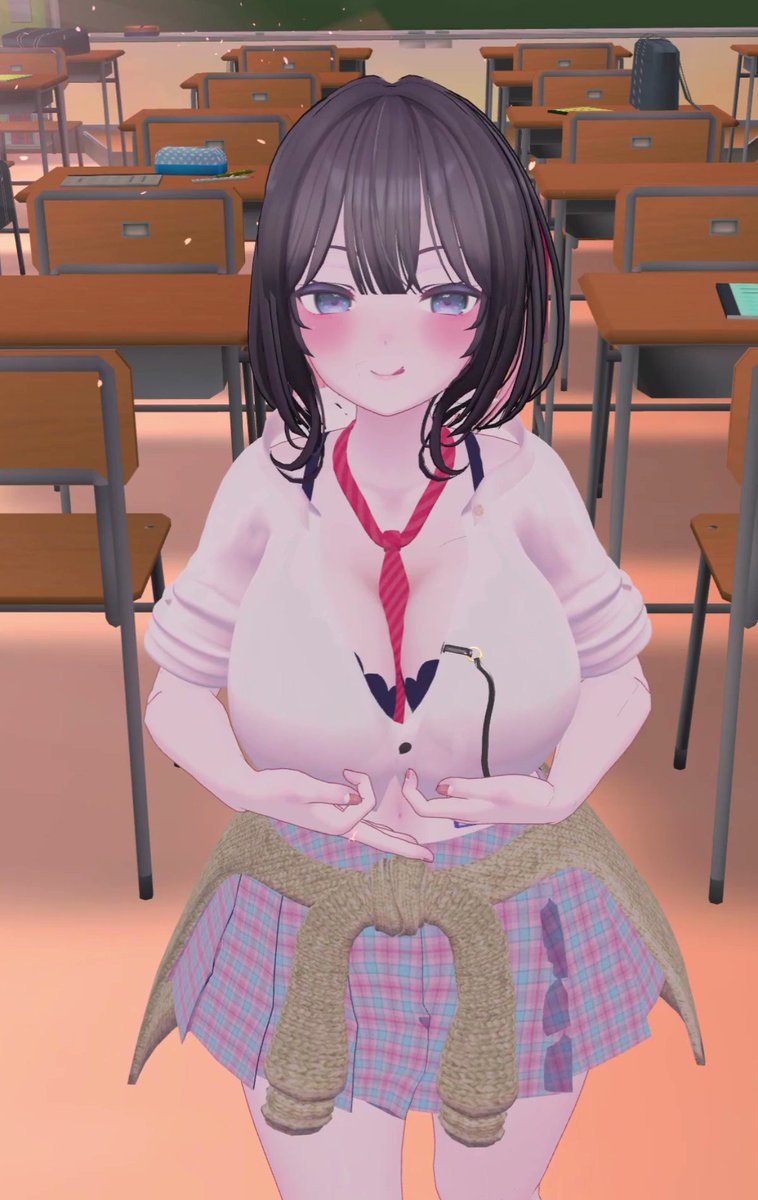 春羽しか＠VRChat on Twitter: "RT @sika_VRChat: Sexy lady🏫💞