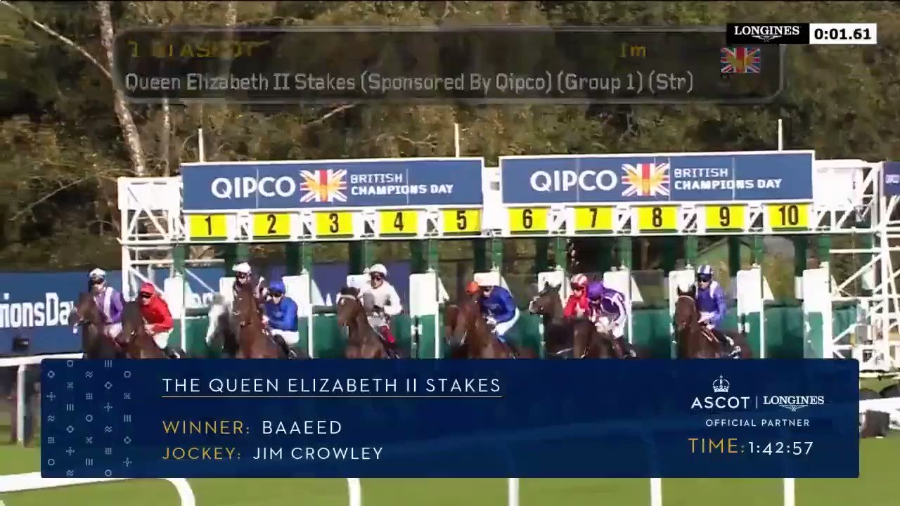 Ascot Racecourse on Twitter: "🚨 BAAEED WILL return to Ascot this Champions Day! Who's excited to ...