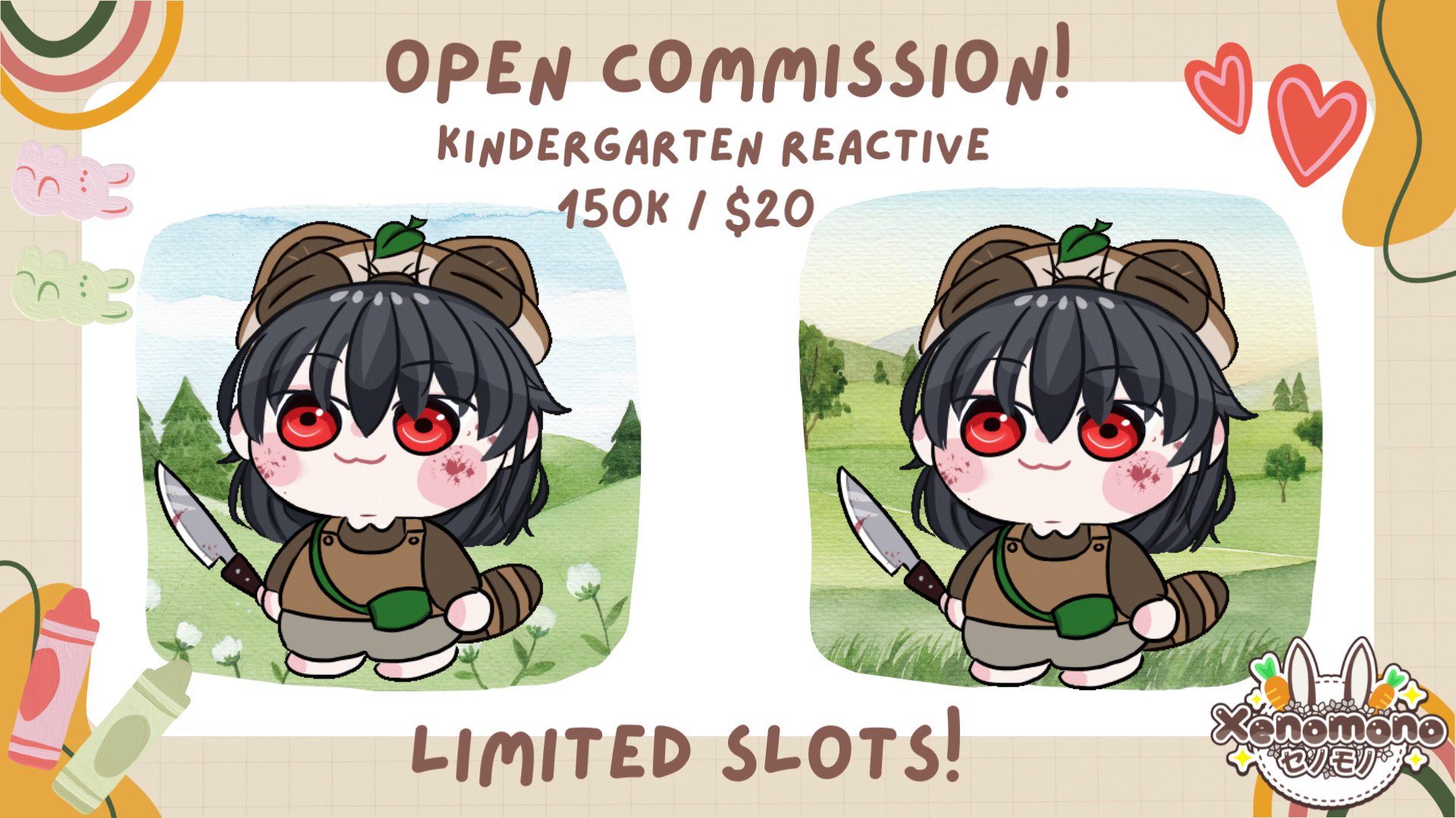 xenomono 🐰🛸 | VTuber (Hiatus?) on Twitter: "↬ rts are super appreciated! [COMMISSIONS OPEN !] 🐰🧡 ...