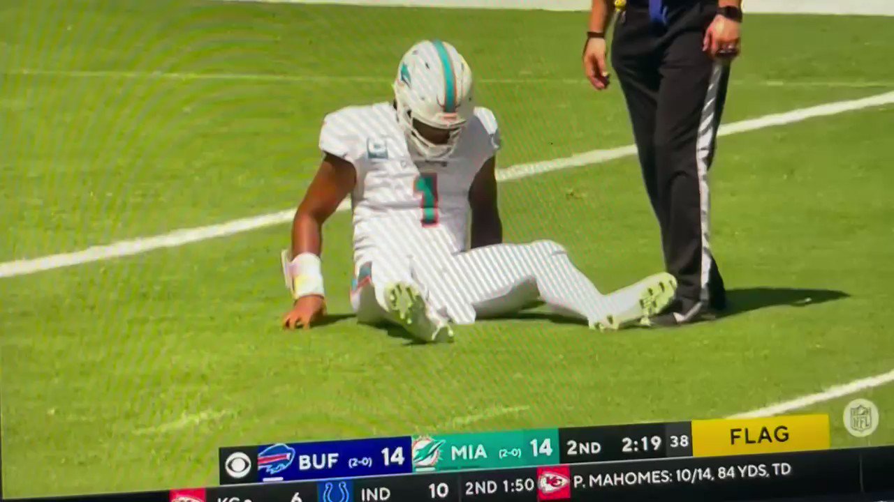 Ari Meirov on Twitter: "This is what happened to Tua Tagovailoa after his head hit the turf hard ...