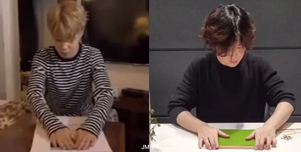 j.mㅎㅎ on Twitter: "and if u haven't cried enough yet today, jimin glues in tiny puppy pats.. 😭"