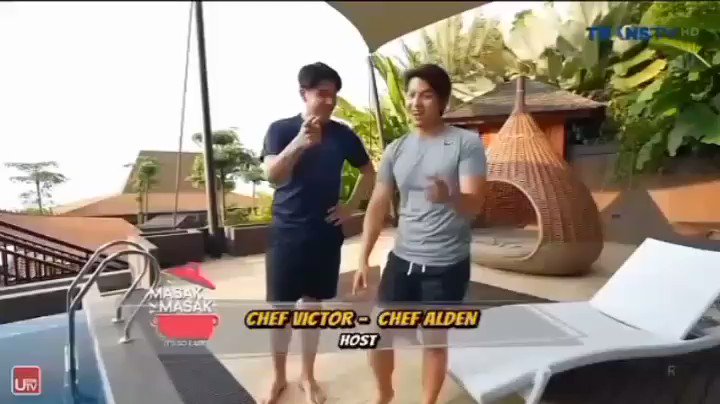 MRVVIP on Twitter: "Jonathan Alden and Victor Agustino shirtless pooltime on cooking show. # ...
