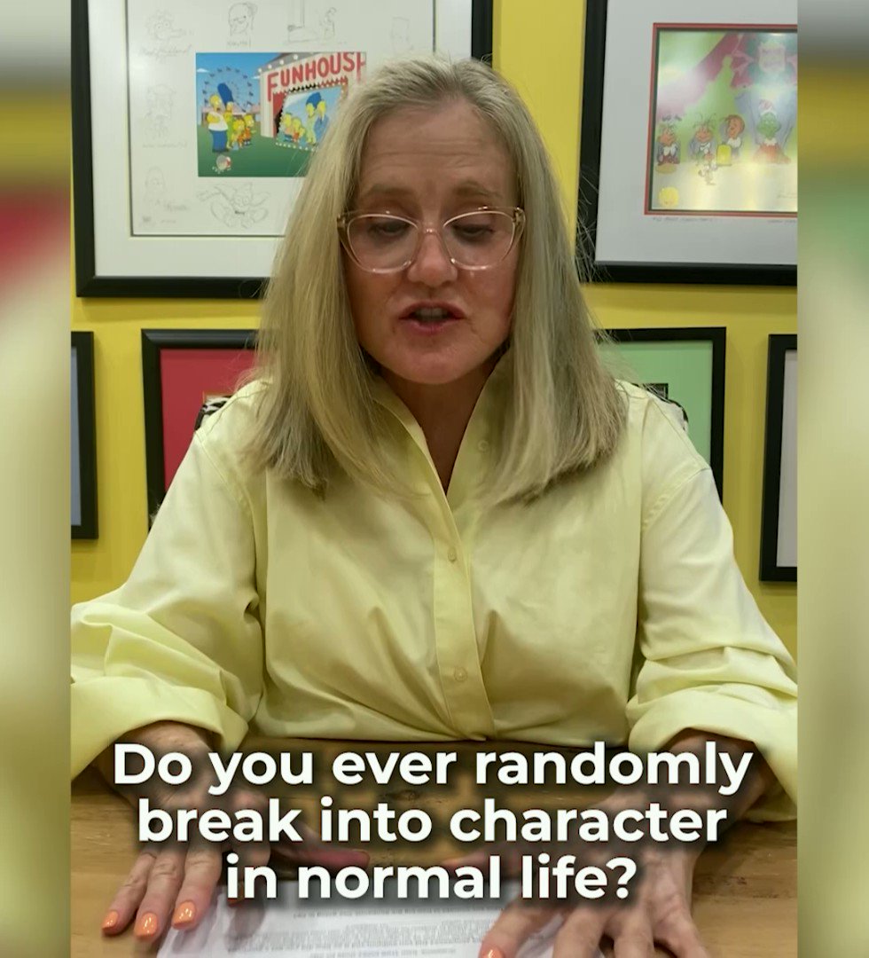 The Simpsons On Twitter Rt Nancycartwright Nope I Never Randomly Break Into Character ๐คฃ