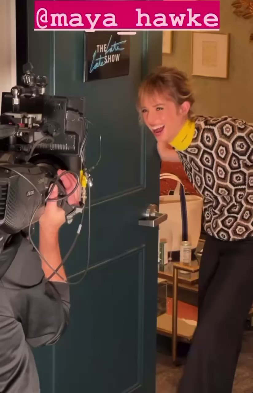 daily maya hawke on Twitter: "girl what is so funny? nothing james corden could have said was ...