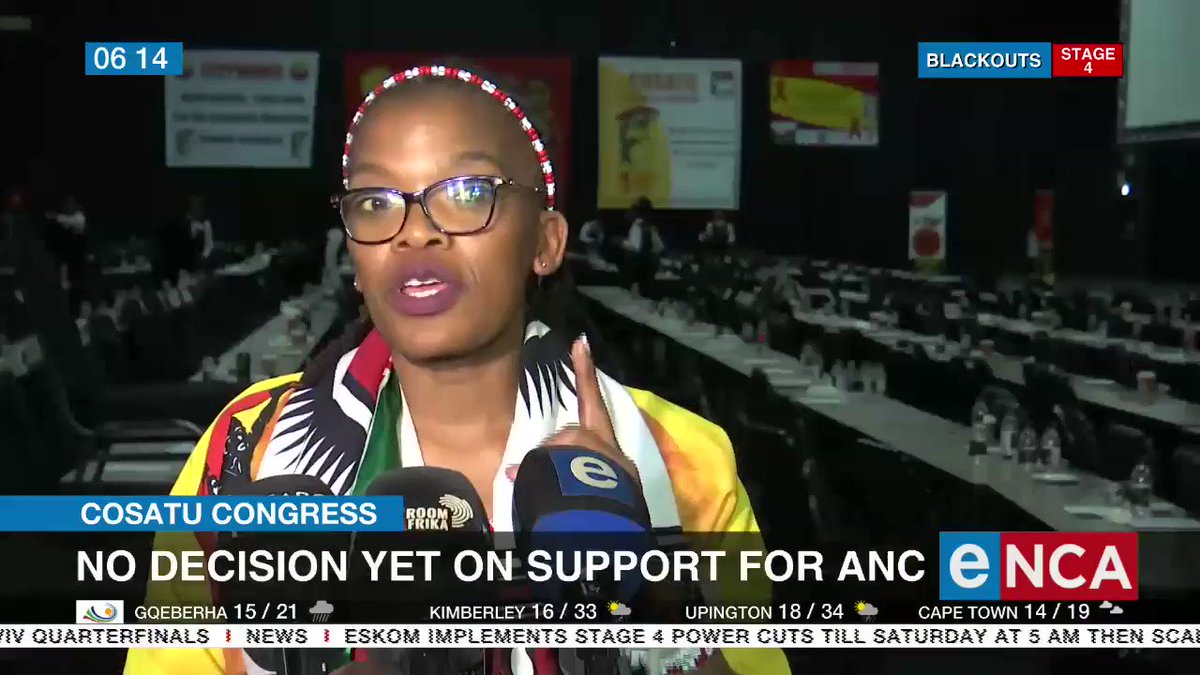 eNCA on Twitter: "Cosatu has not yet made a decision to support the ANC in the 2024 elections ...