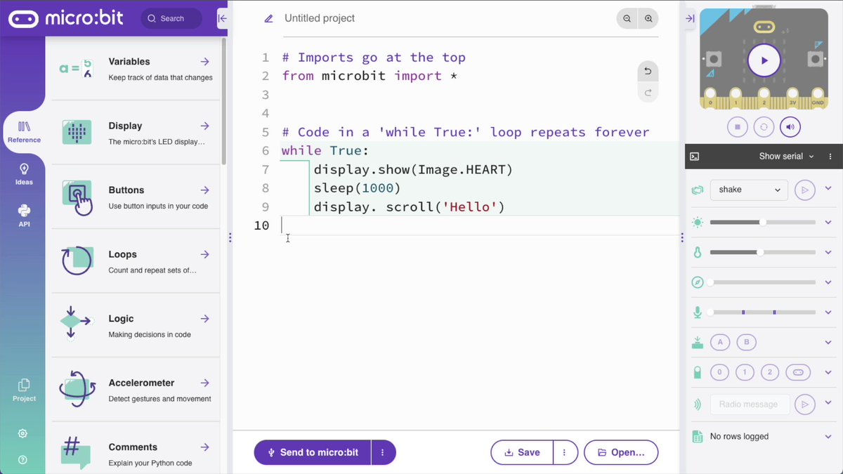 Micro:bit Educational Foundation on Twitter: "RT @AdamBull17: The reference section is sooo good ...