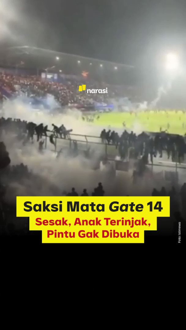 Narasi Newsroom on Twitter: "Selain Gate 13 yang menjadi titik bencana, salah seorang dari Gate ...