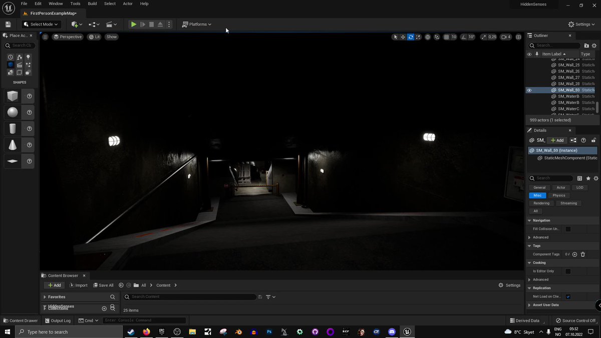 Short clip of the start for the gamejam project (Play with sound) #UnrealEngine #UE5 #Gamedev # ...