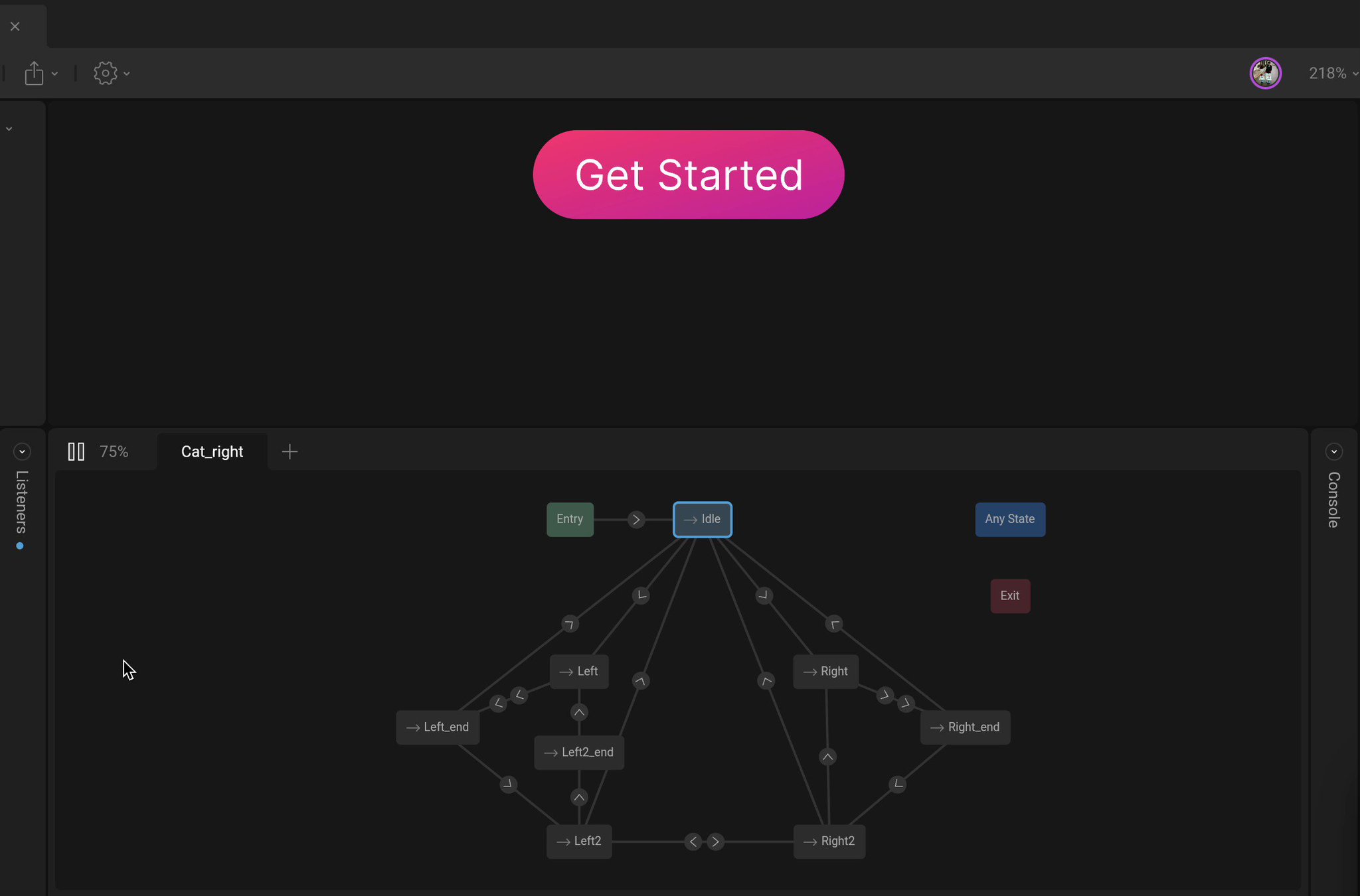 Guido Rosso on Twitter: "Here's how the state machine is set up in @rive_app for this. Without a ...
