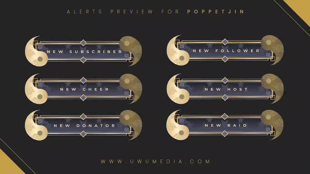 UWU MEDIA | VTUBER GRAPHICS STUDIO on Twitter: "Animated alert notifications we've created for ...