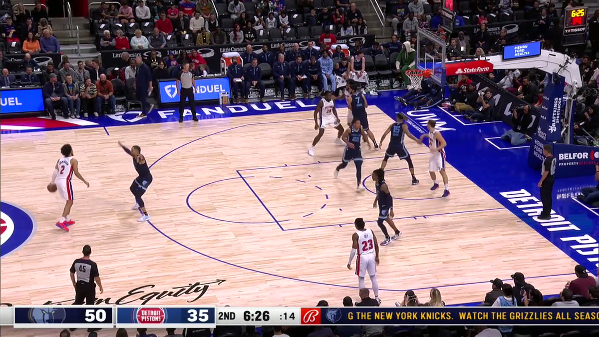 NBA on Twitter: "Saddiq Bey goes to work through the contact. 😤 live on NBA TV"