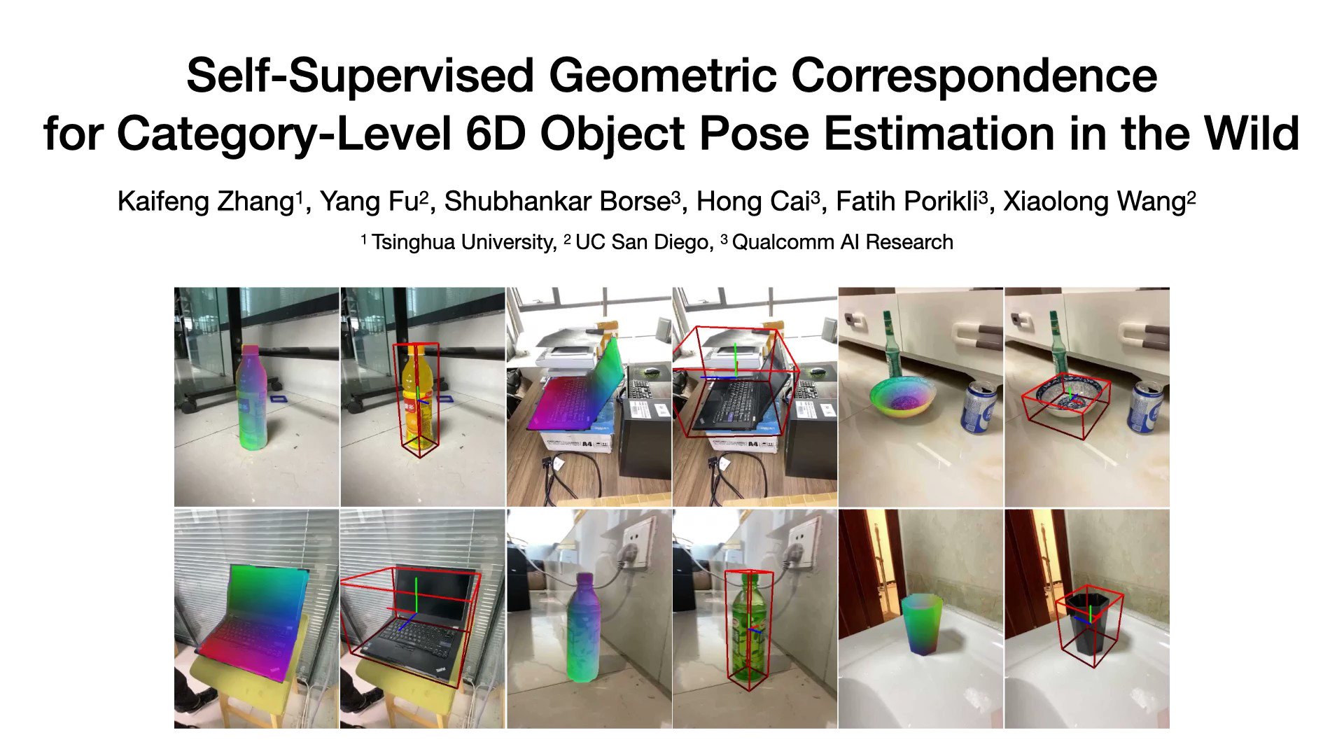Xiaolong Wang On Twitter Object 6d Pose Estimation In The Wild Can