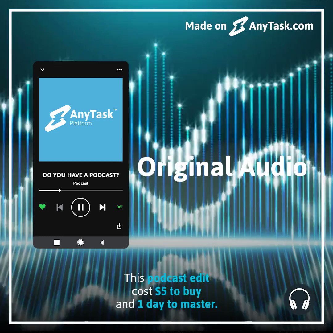 AnyTask.com on Twitter: "If your podcast audio quality is sub-par, your listeners could be put ...