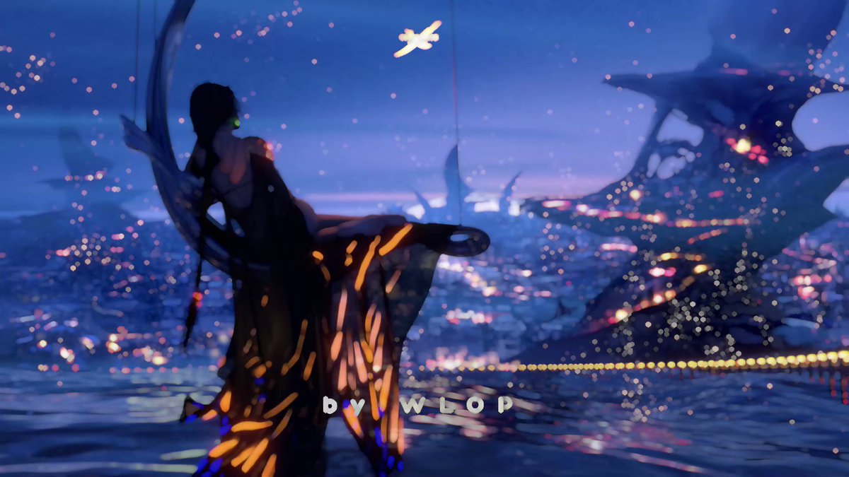 WLOP on Twitter: "Support me on Patreon https://patreon.com/wlop to get this livewallpaper and ...