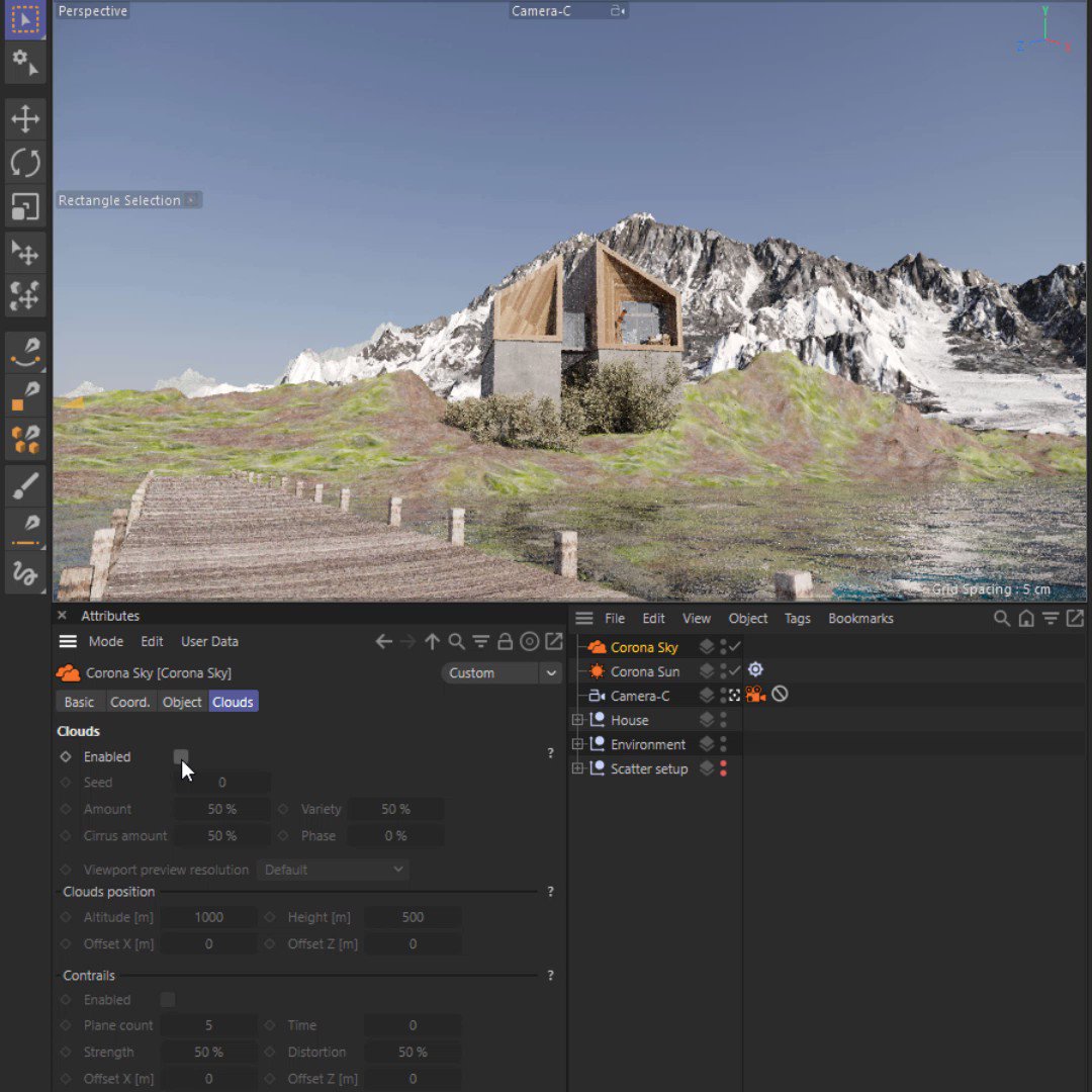 Corona Renderer on Twitter: "Here's a quick short on how to use Procedural Clouds in Corona 9 ...