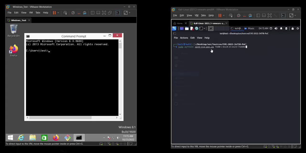 lordkoma on Twitter: "Windows TCP/IP Remote Code Execution Vulnerability. CVE-2022-34718 PoC ...