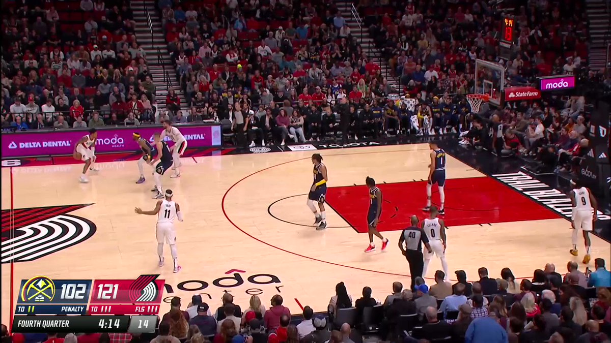 NBA on Twitter: "Dame and the @trailblazers are on fire tonight. Lillard has 31 PTS, 6 REB, and ...