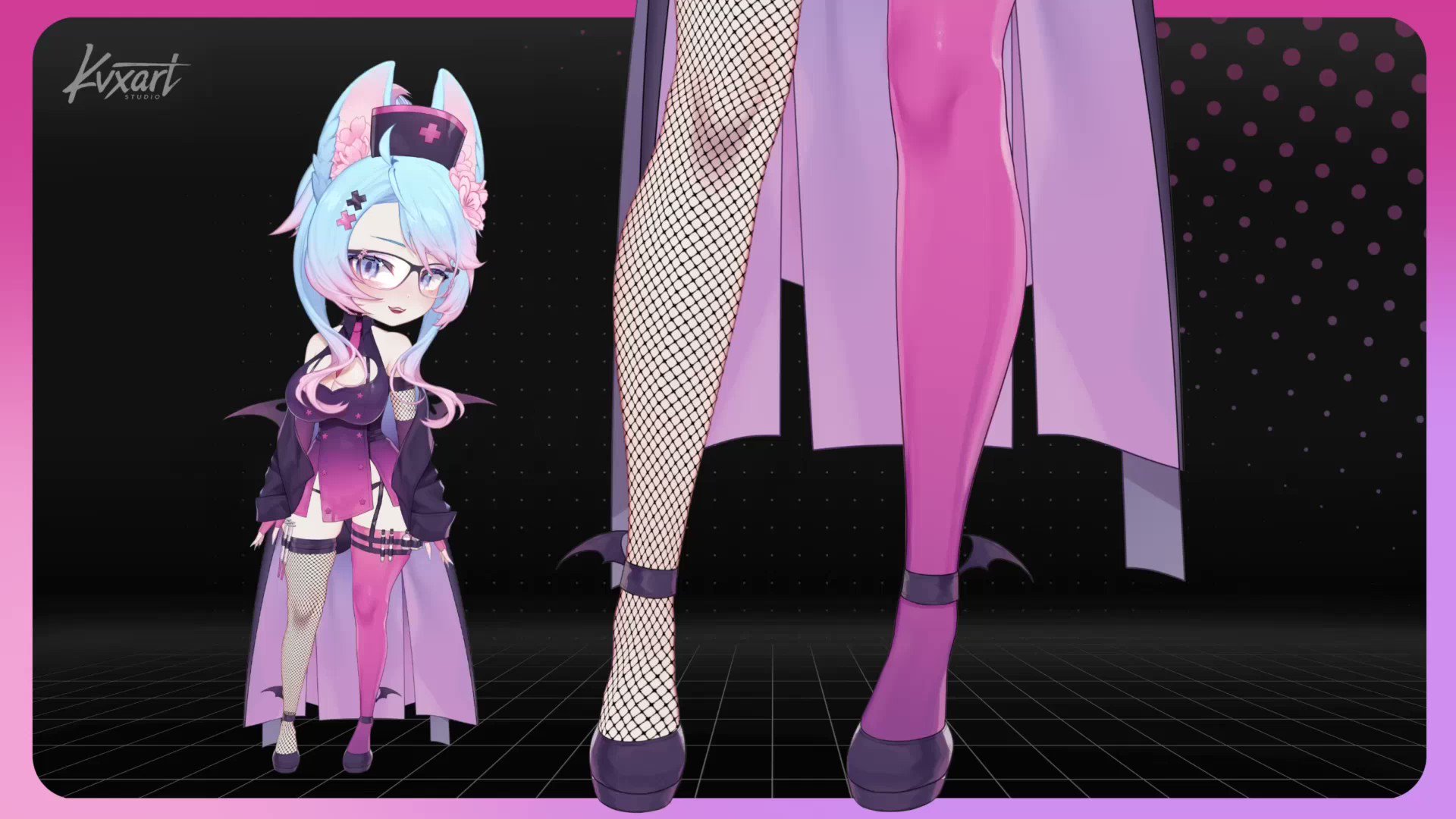 KevinX Live2D I Art x Rig on Twitter: "Silvervale Halloween Nurse outfit showcase! (Yandere ...