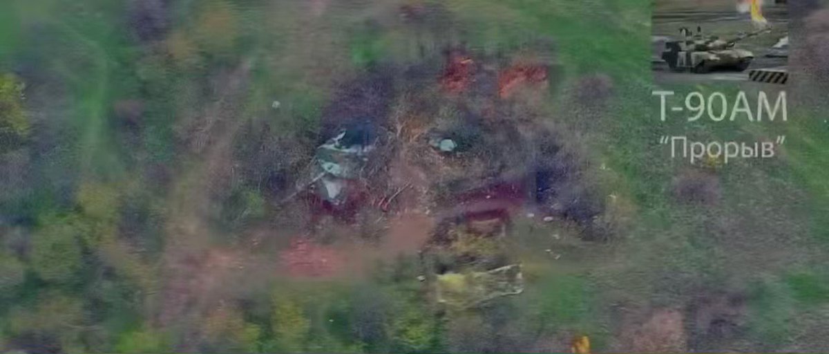 BlueSauron👁️ on Twitter: "A very valuable Russian T-90MA MBT was destroyed by Ukrainian M982 ...