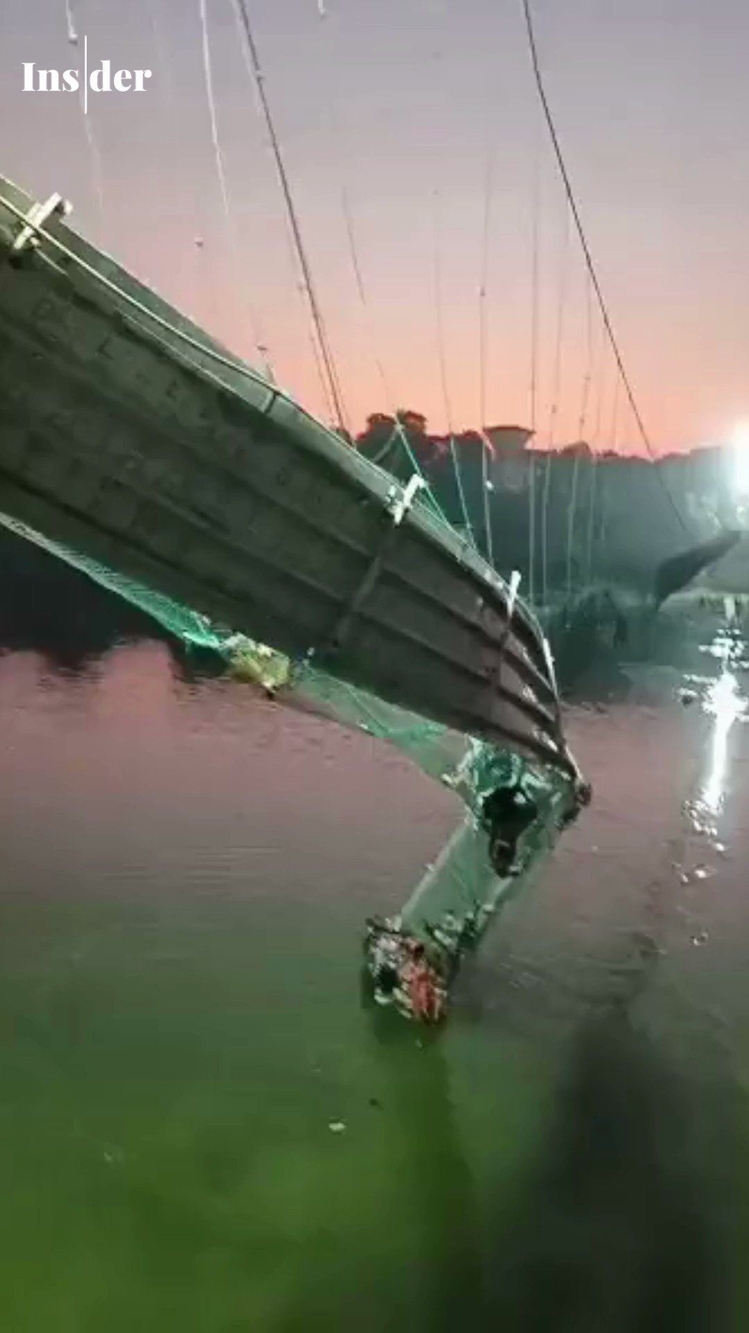 Insider News on Twitter: "#BREAKING: JUST IN - Cable Bridge with hundreds of people collapses in ...