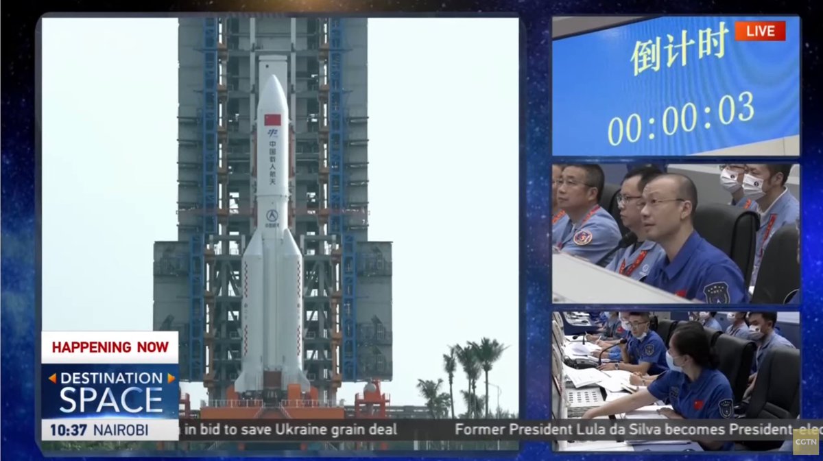 Cosmic Penguin on Twitter: "RT @NASASpaceflight: LAUNCH! China's Long March 5B launches with the ...
