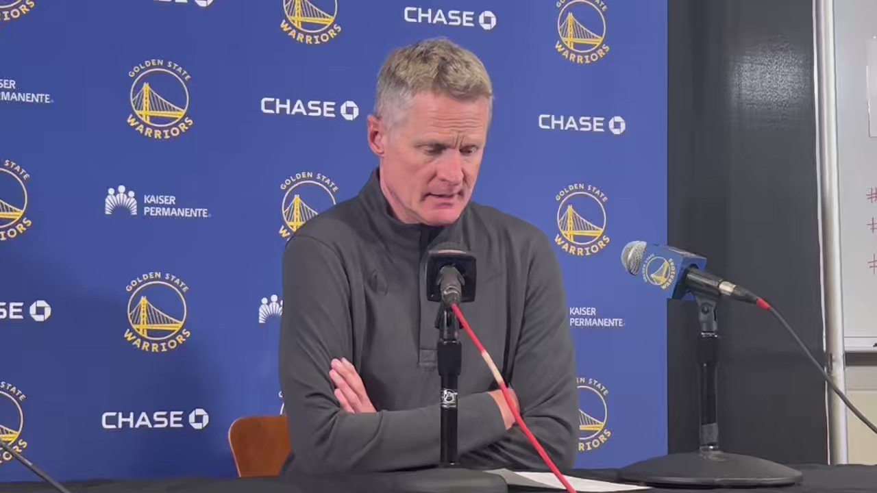 Anthony Slater on Twitter: "Steve Kerr’s said he’s seen enough in nine games to know rotation ...