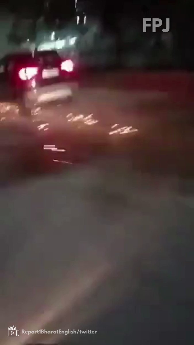 Free Press Journal on Twitter: "#Watch: A #car hit two bikes at high speed, dragging one of them ...