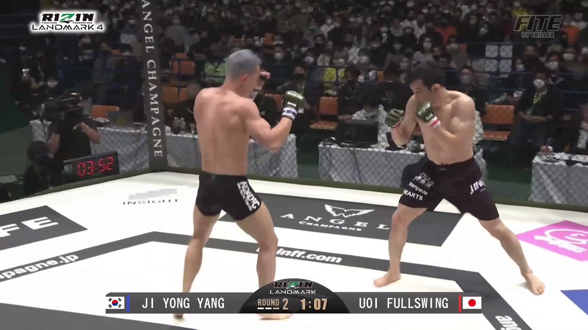 RIZIN FF English on Twitter: "Yang Ji Yong gets the finish over Fullswing in round 2⃣ ‼️ [Watch ...
