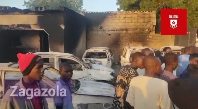 Zagazola on Twitter: "22 vehicles burnt in Monguno as troops repelled deadly ISWAP attack By ...