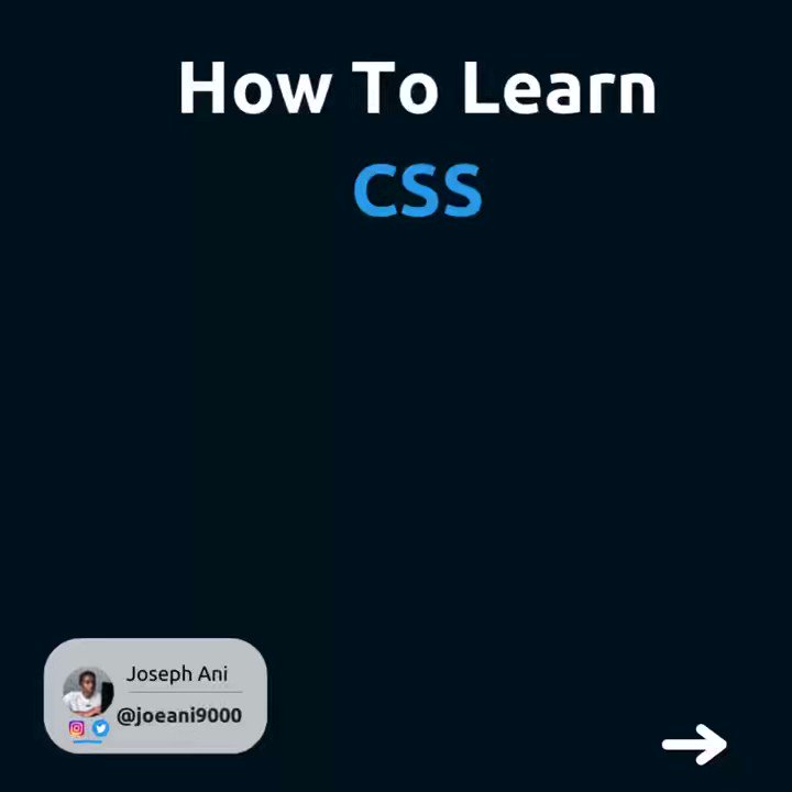 Joseph Ani On Twitter A Css Roadmap ☄️🗺 Webdeveloper Webdesign Codinglife Coding 