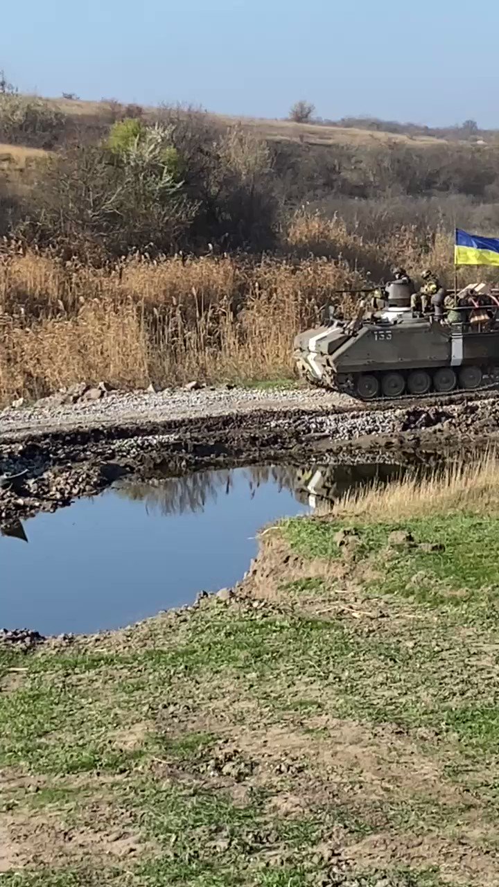 MilitaryLand.net on Twitter: "📽️Ukrainian mechanized group (YPR-765s, T-72s) on the move in # ...