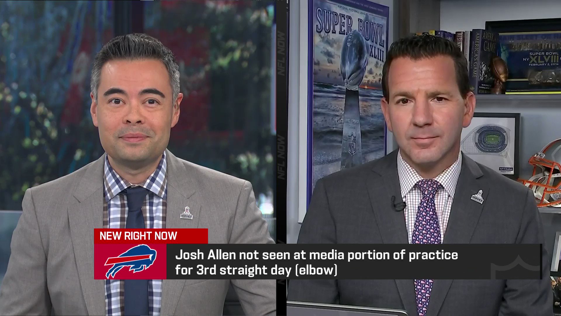 Ian Rapoport on Twitter: "From NFL Now: #Bills QB Josh Allen was not spotted by reporters at the ...