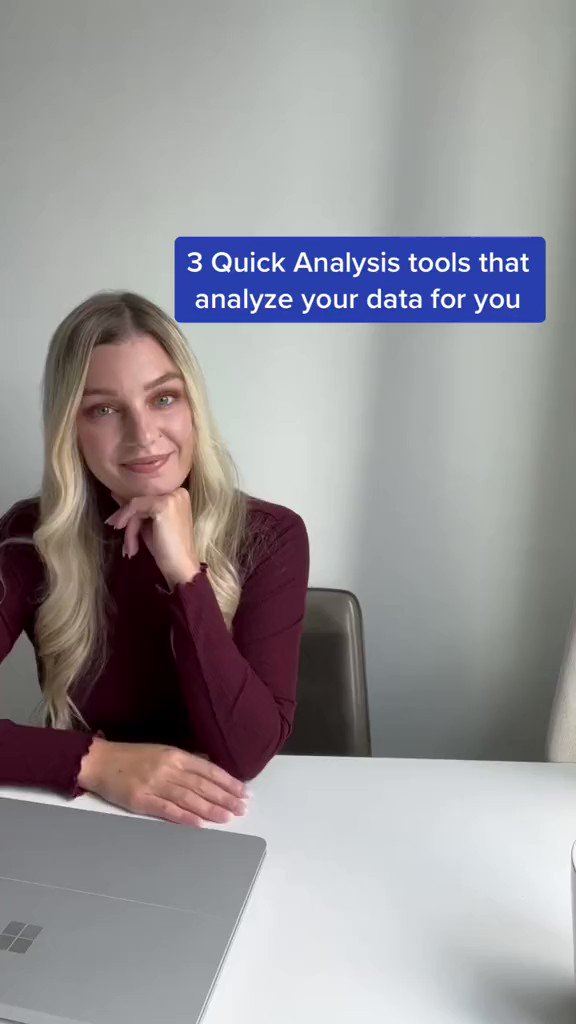 Excel Dictionary ☕️ on Twitter: "Analyze your data with these three Quick Analysis tools. Which ...