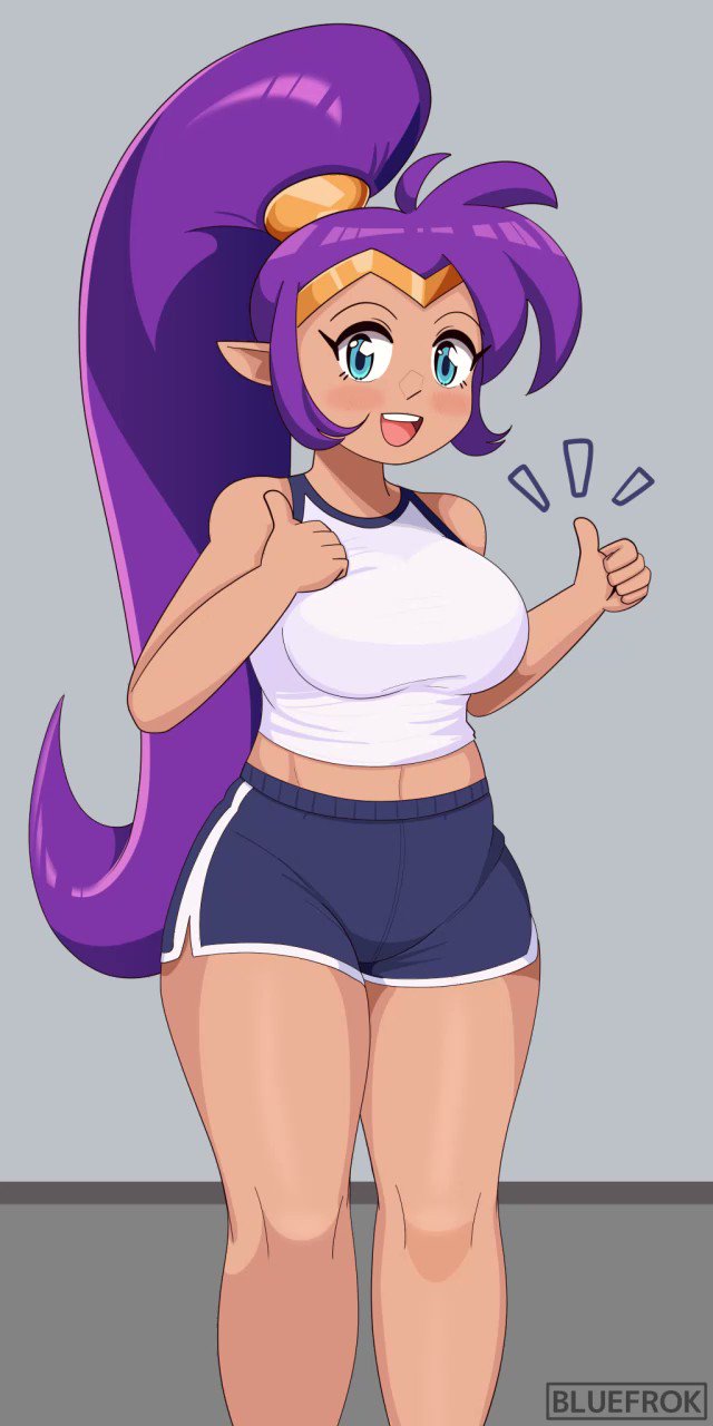 Bluefrok ☄️ on Twitter: "Shantae Gym Clothes #Shantae https://t.co/hHYRyX1NmY" / Twitter