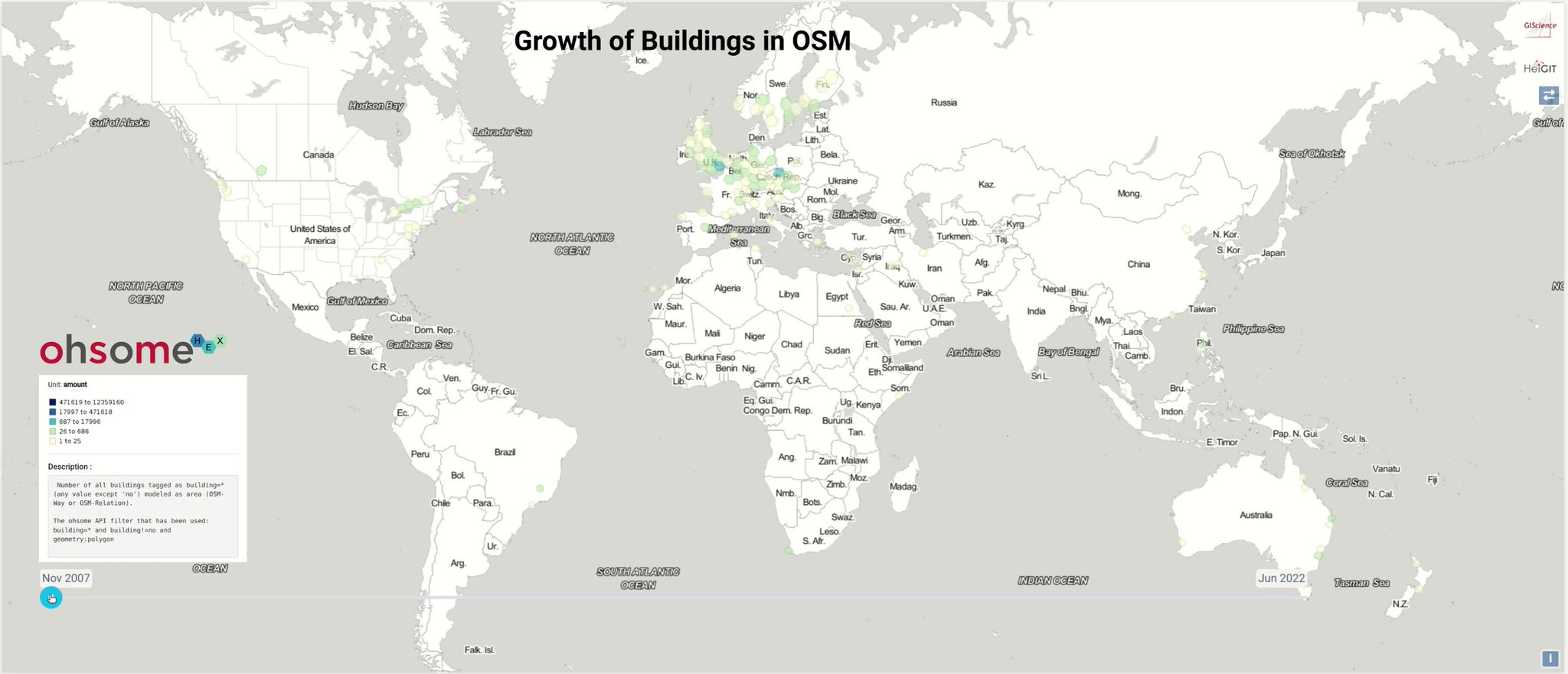 GIScienceHD + HeiGIT on Twitter: "#30DayMapChallenge Day 14: Hexagons For today's entry, our ...