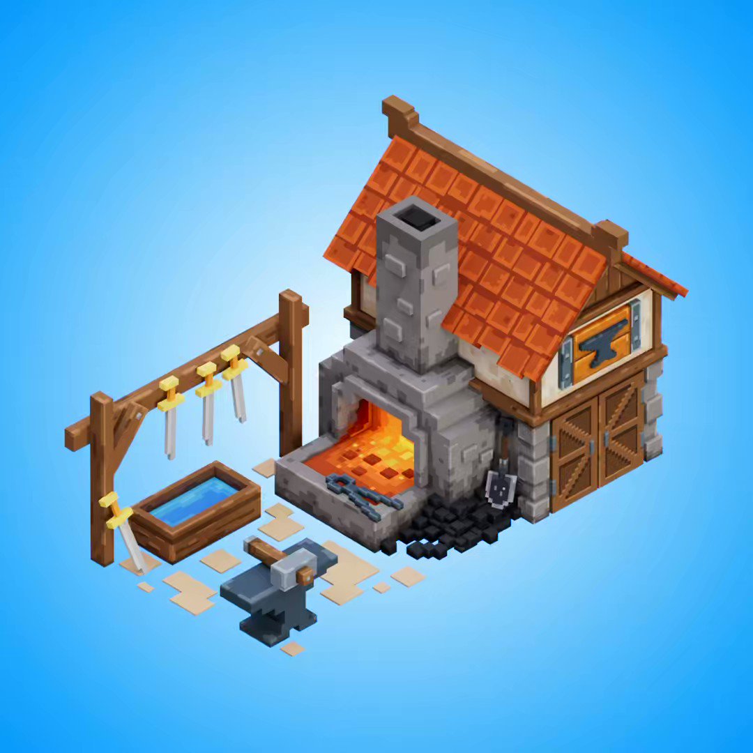 Medieval Blacksmith Forge Minecraft