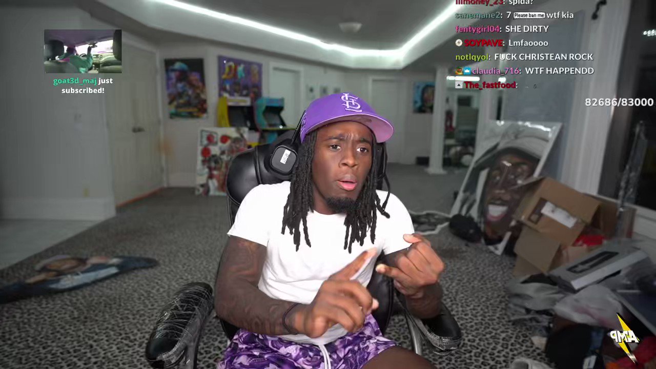 Domain on Twitter: "Kai cenat speaks on the Blueface and Chrisean Rock stream https://t.co ...