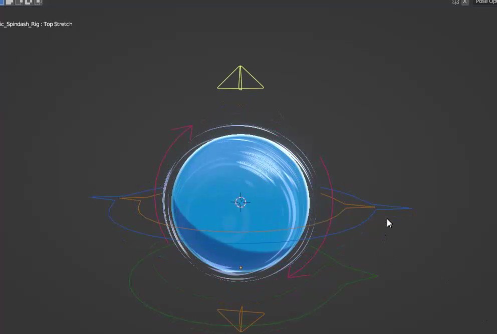 Drexis Animations on Twitter: "Made a toon-style spindash rig! Gonna be useful a project 😉 https ...