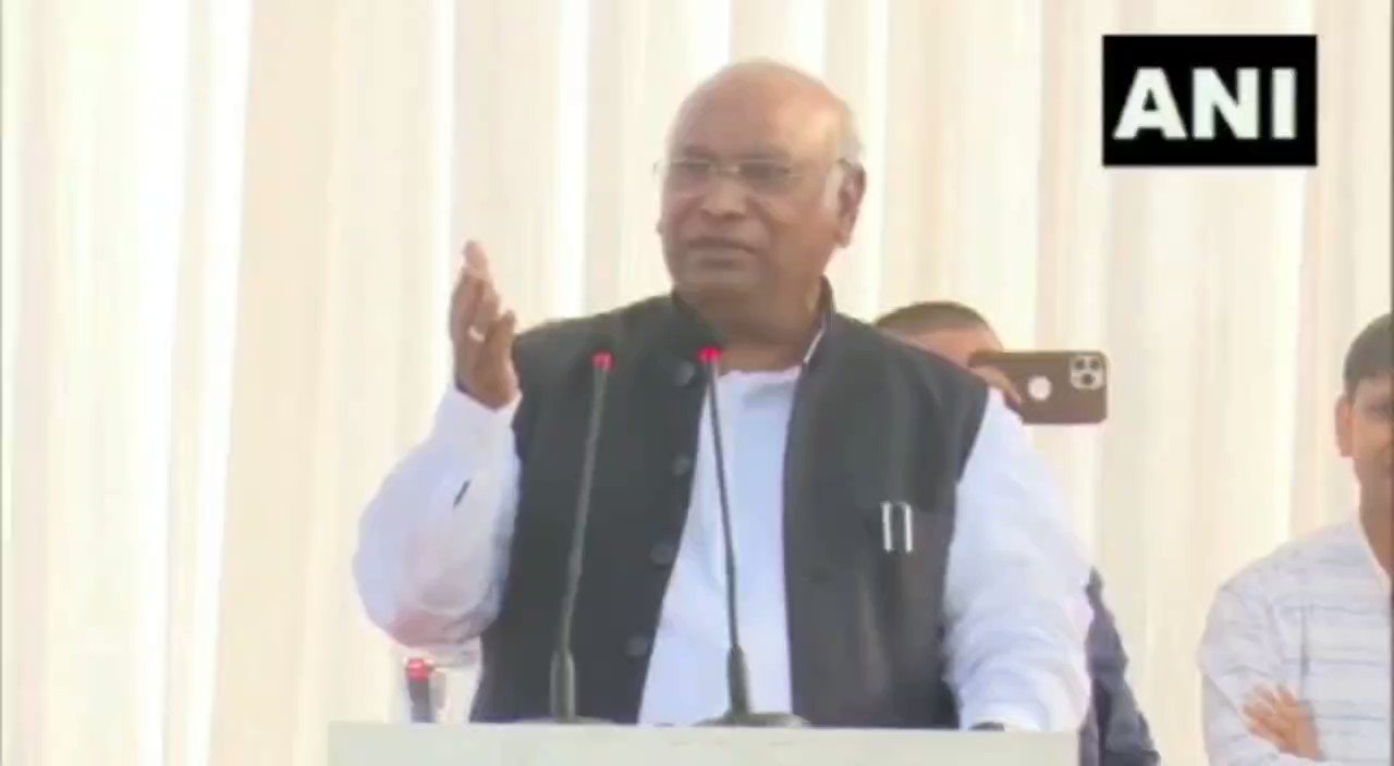 Gaurav Pandhi on Twitter: "Spot on 🎯 what a take down by Congress President Shri Mallikarjun ...